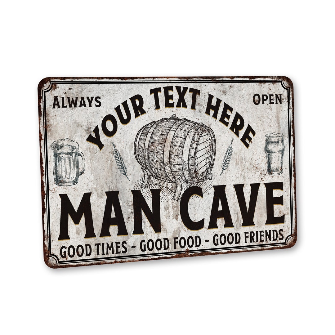 Personalized Man Cave Sign, Man Cave Decor, Gift for Him, Man Cave ...