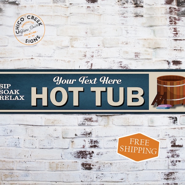 Hot Tub Signs - Etsy