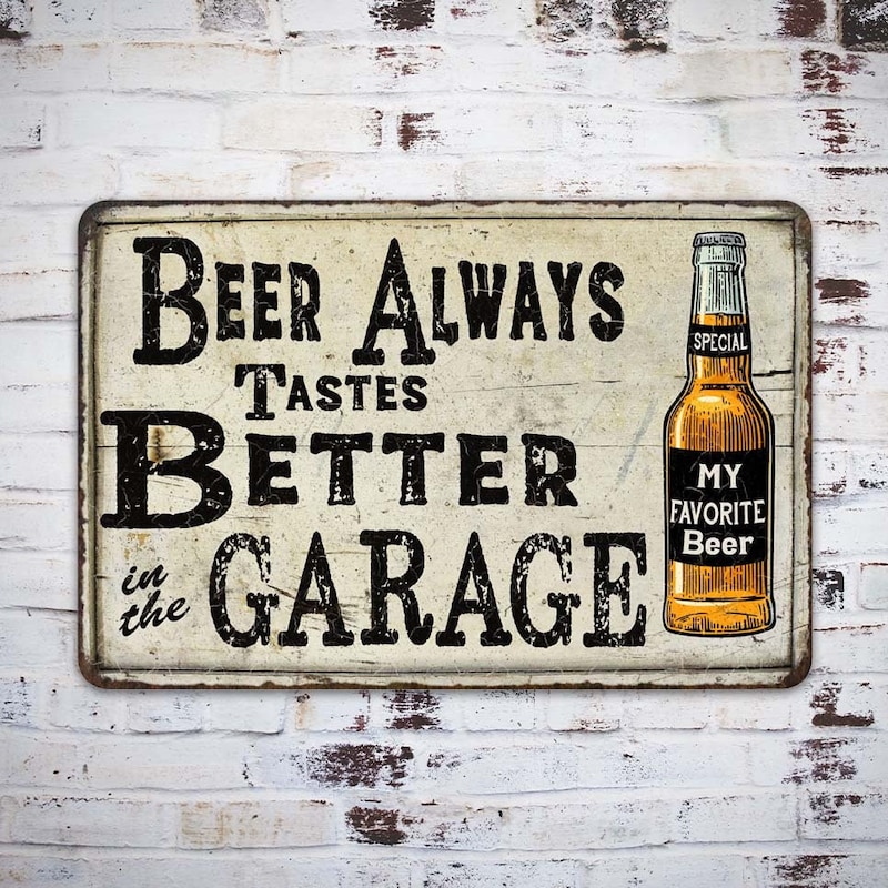 Old Beer Metal Sign - Etsy