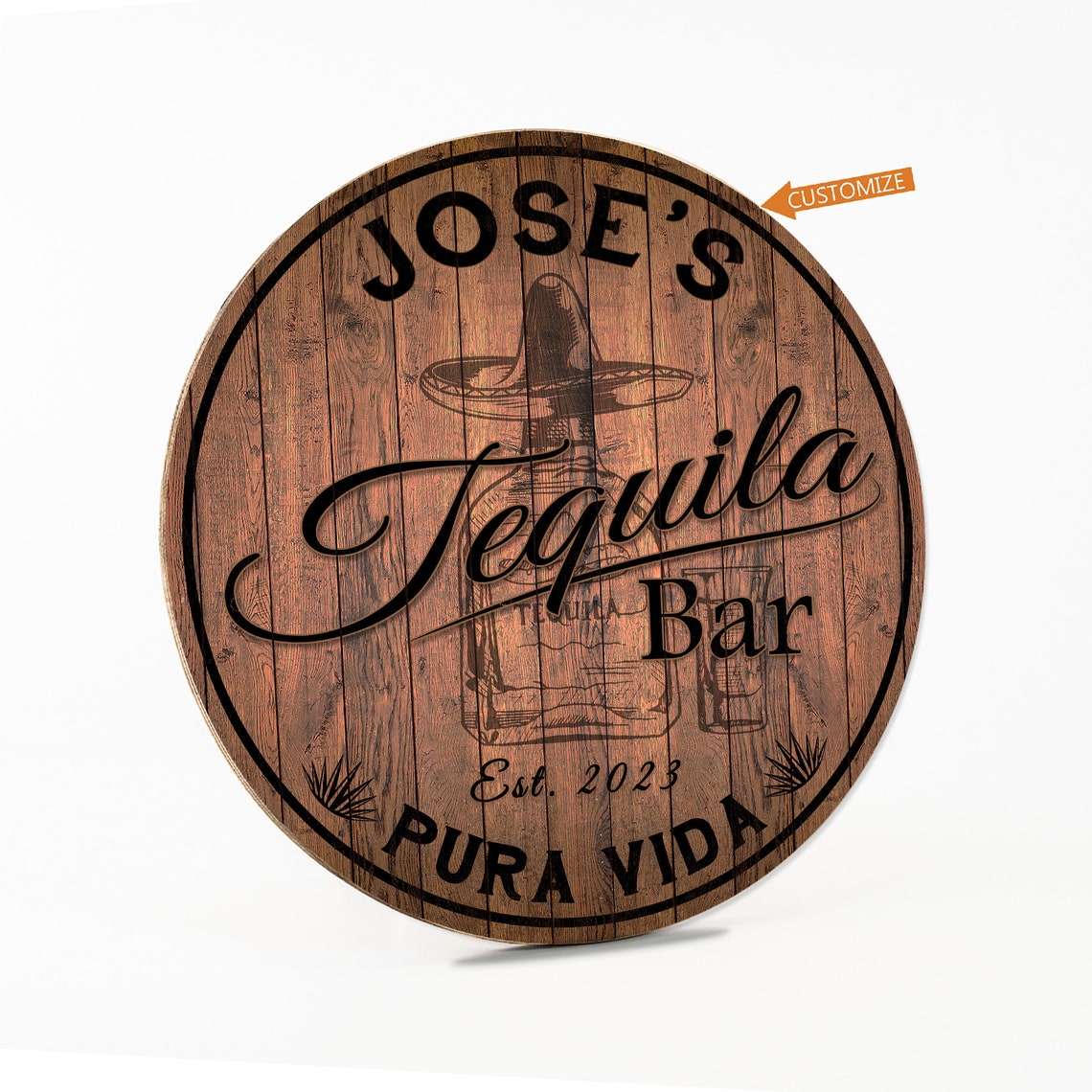 Personalized Tequila Bar Sign, Tequila Gifts, Custom Bar Signs, Home ...