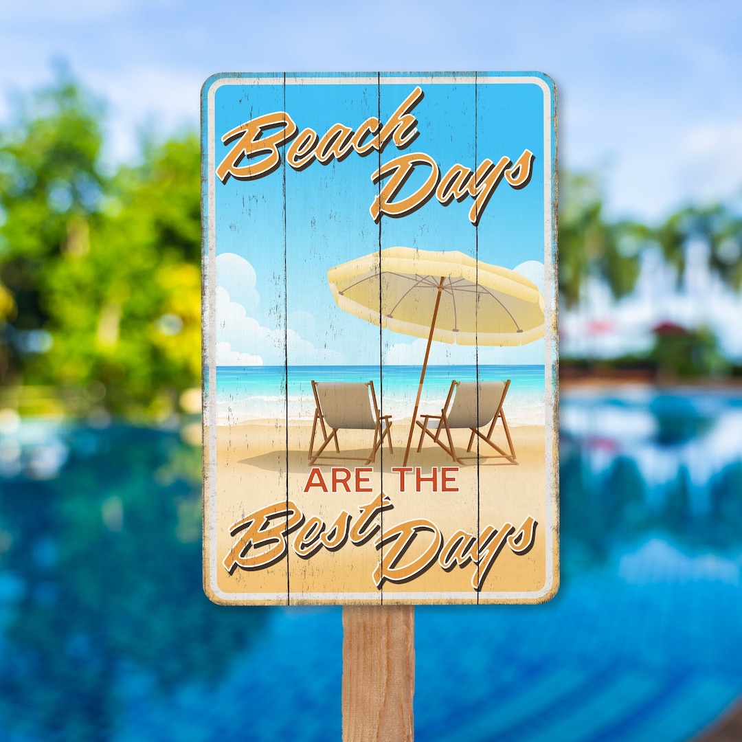 Beach Sign Beach Vibes Sign for Beach House Décor Nautical Theme Sign ...