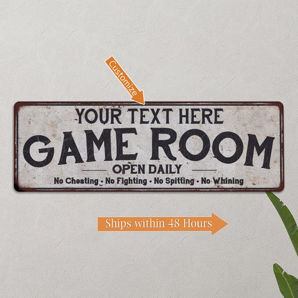 Game Room Wall Signs - Etsy