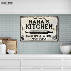 Personalized Kitchen Sign, Custom Kitchen Sign, Kitchen Decor, Gift for ...