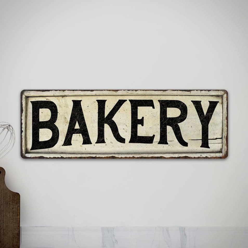 BAKERY Sign Farmhouse Rustic Pastry Sign Kitchen Pantry Chic - Etsy