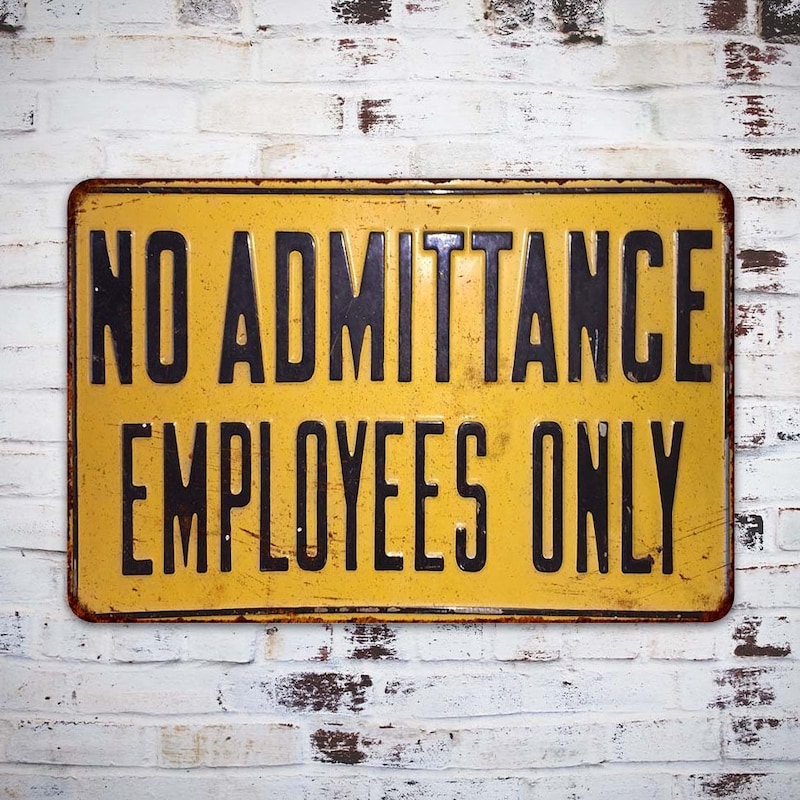 Employees Only Sign - Etsy