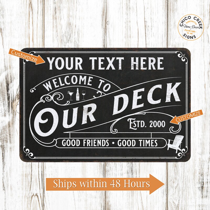 Deck Sign - Etsy