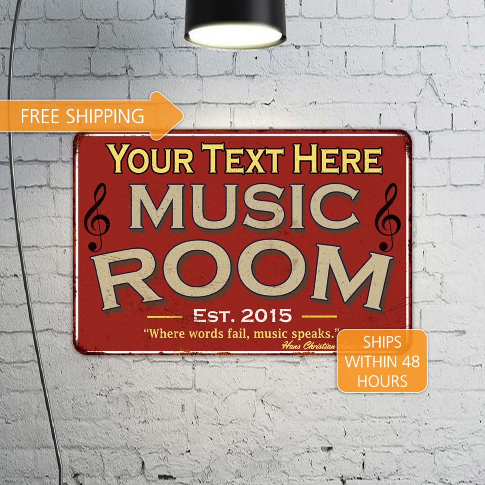 Personalized Music Room Sign Wall Decor Gift Red Metal Piano - Etsy