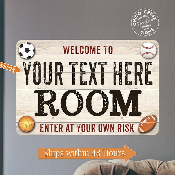 Personalized Bedroom Door Sign Boys - Etsy