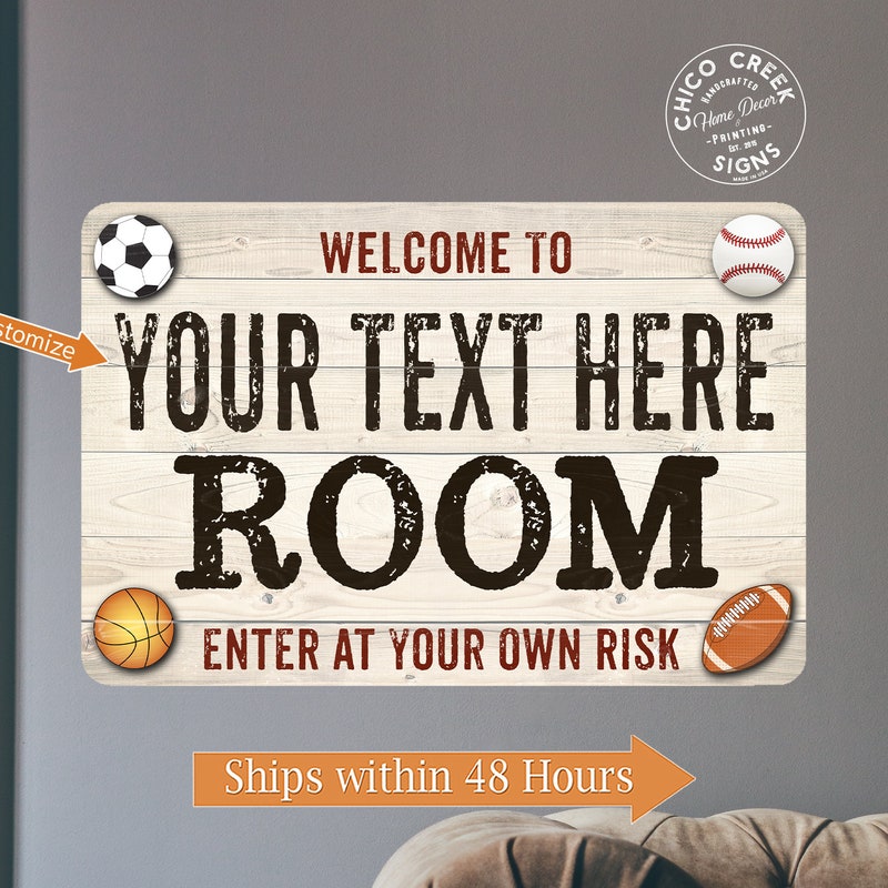 Boys Room Sign - Etsy