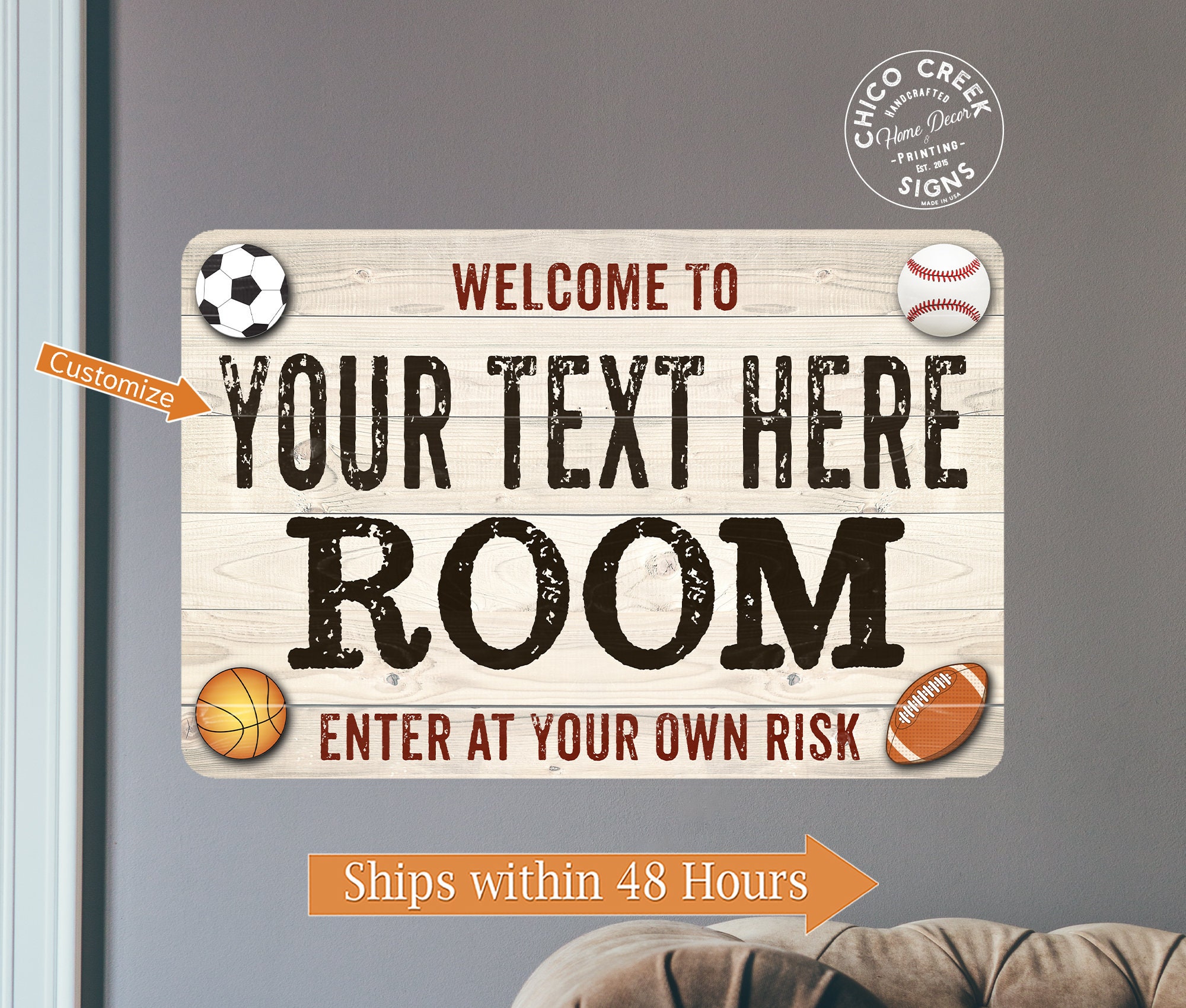 Personalized Boys Room Sign Bedroom Door Sign Kids Childs - Etsy