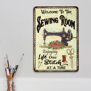 Sewing Room Sign, Seamstress, Craft Room Decor, Gift for Her, Sewing ...