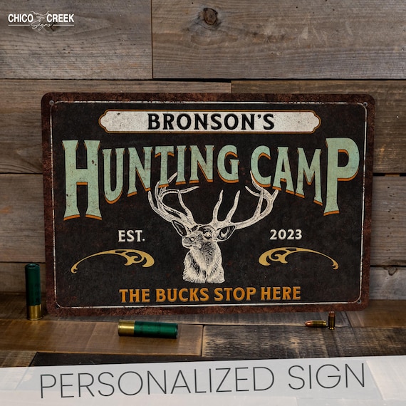 Wooden Signs Hunting Deer Head Sculpture Wood Sign Personalized