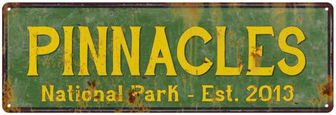 Pinnacles Sign, Pinnacles National Park Rustic Sign, Cabin Wall Decor ...