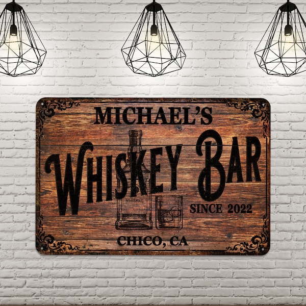 Whiskey Sign - Etsy