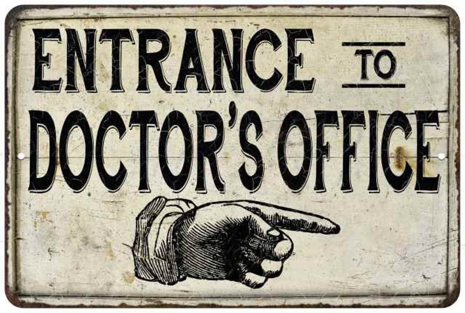 Entrance Doctor's Office Sign Vintage Look Chic - Etsy