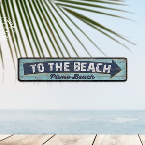 Custom Beach Arrow Signs, Beach House Decor Sign, Beach Theme, Poolside ...