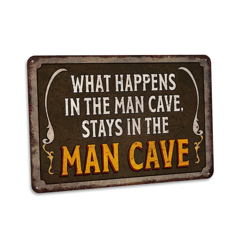 Man Cave Sign, Man Cave Decor, Gift for Him, Man Cave Gifts, Fathers ...