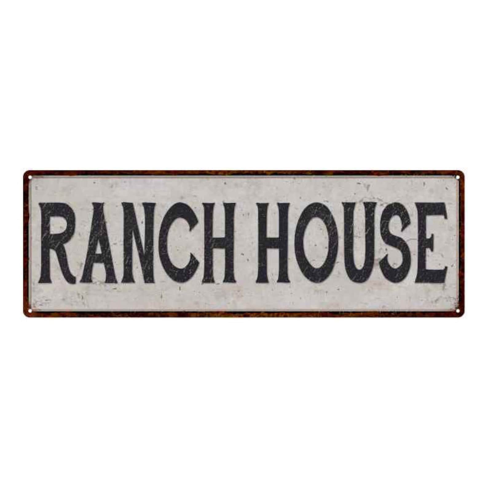 Ranch House Sign Vintage Looking Ranch House Sign Farmhouse - Etsy