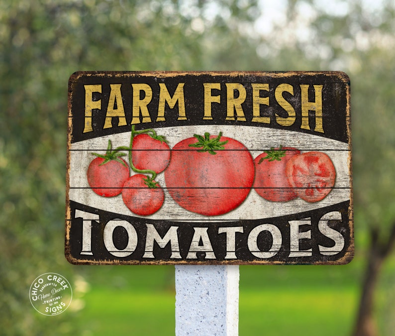 Farm Fresh Tomatoes Sign Farm Life Decor Tomato Wall Art Fresh - Etsy