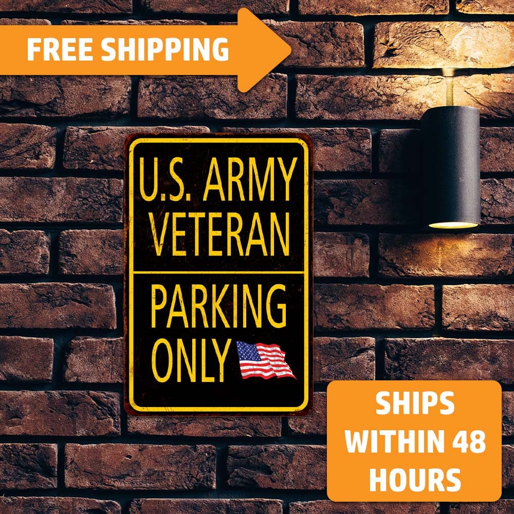 U.S. Army Veteran Parking Sign Military Police Sign First - Etsy