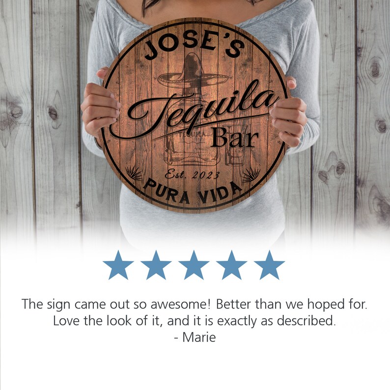 Personalized Tequila Bar Sign, Tequila Gifts, Custom Bar Signs, Home ...