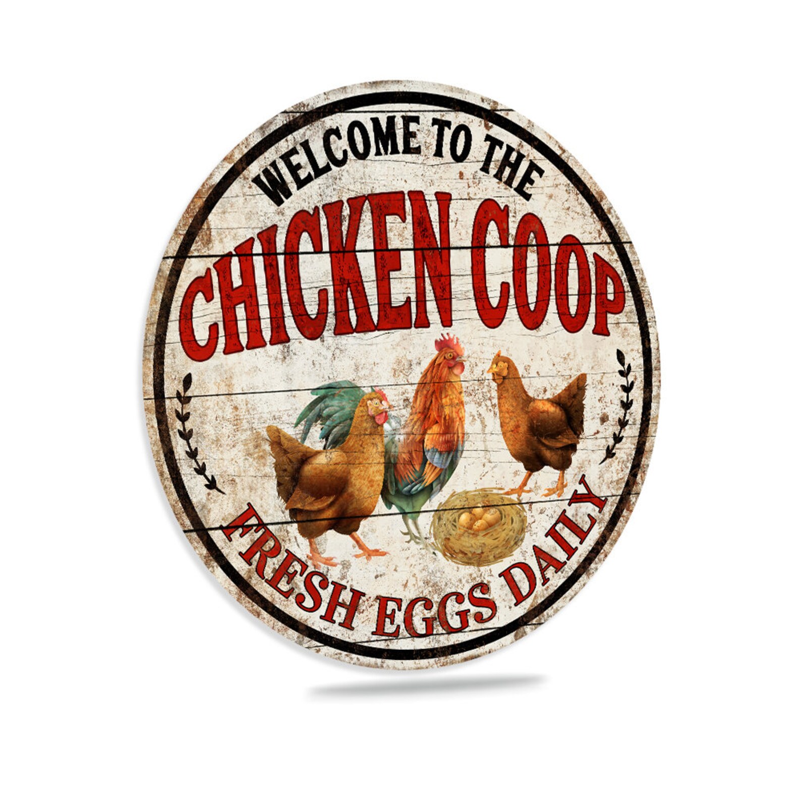 Welcome Chicken Coop Sign Farm Fresh Eggs Rooster Poultry - Etsy