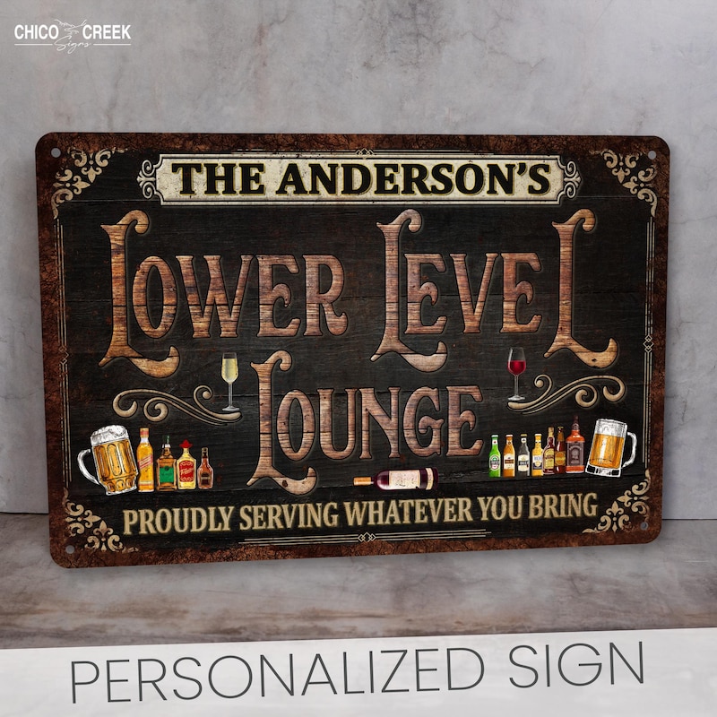 Lower Level Lounge Sign - Etsy