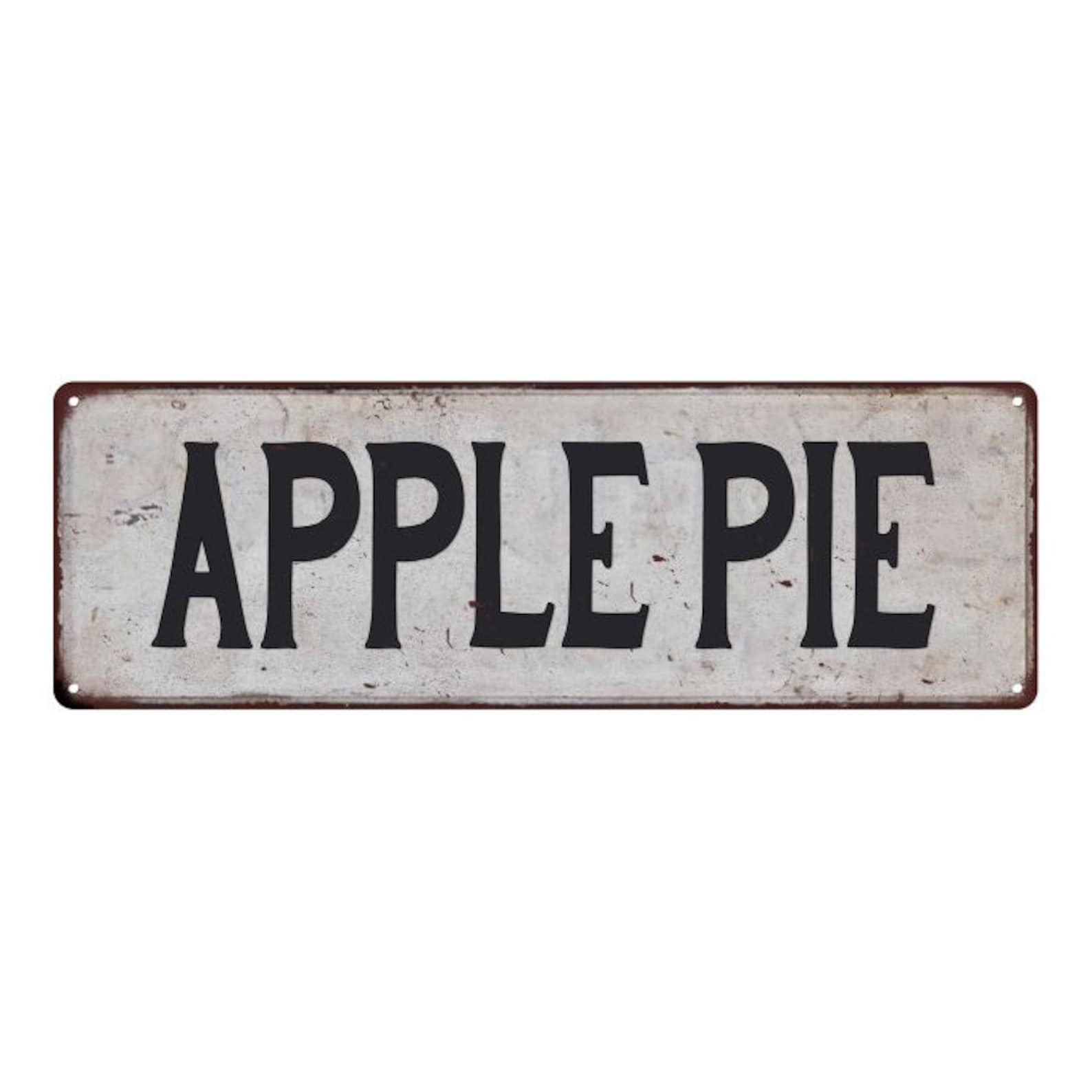 APPLE PIE Sign Vintage Looking Rustic Restauran Sign Chic - Etsy