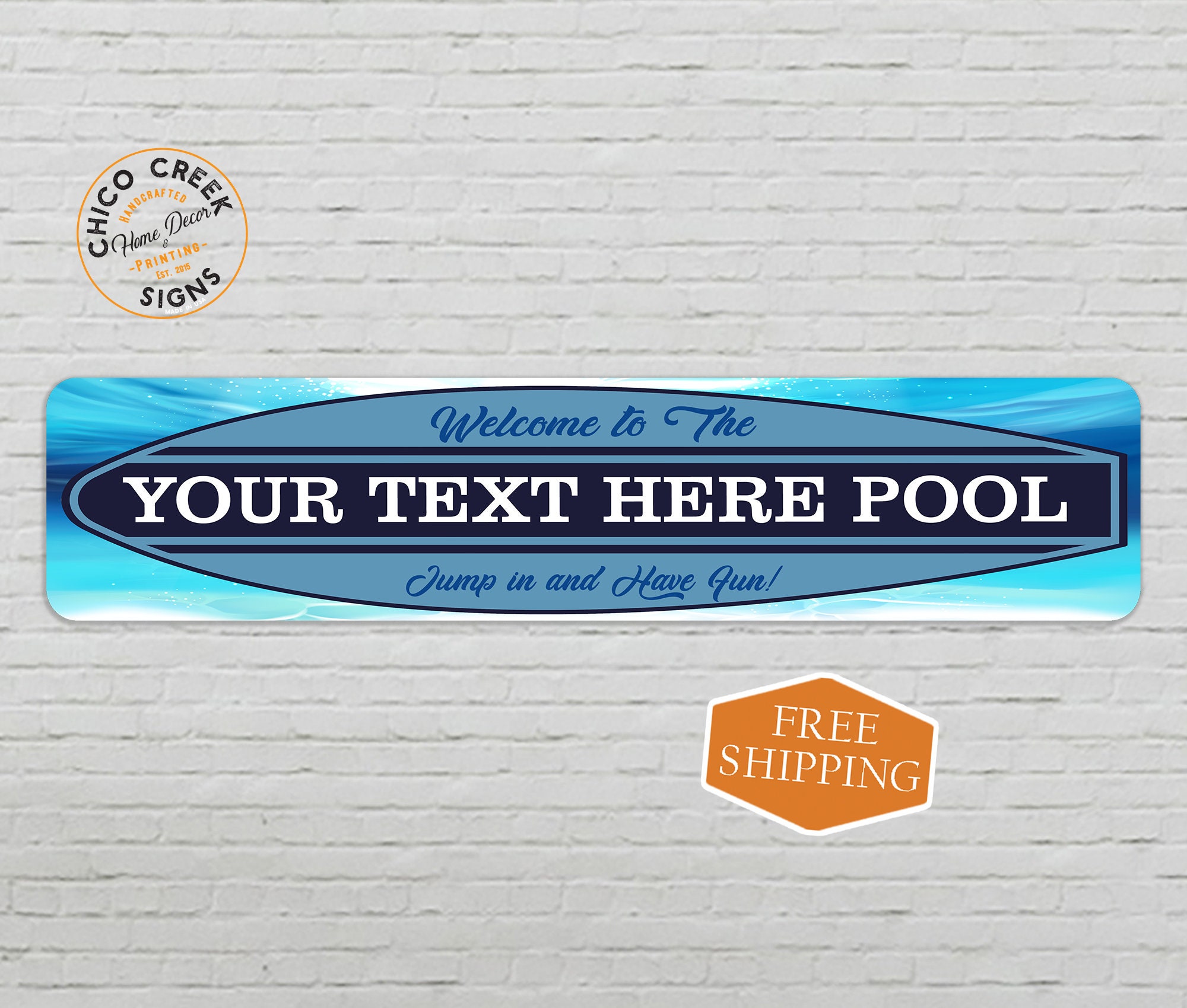 Custom Family Pool Decor Sign Swimming Pool Decor Pool - Etsy