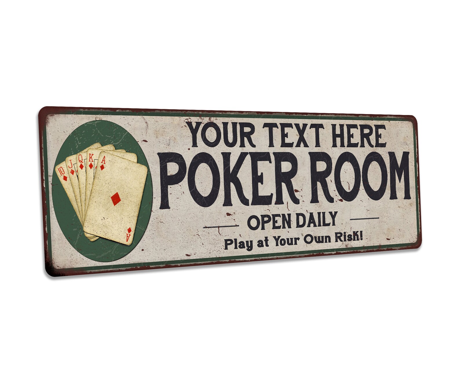 Personalized Poker Room Sign Game Decor Card Room Sign Wall Art Decor ...