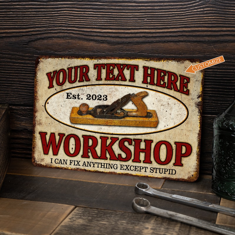 Workshop Sign - Etsy