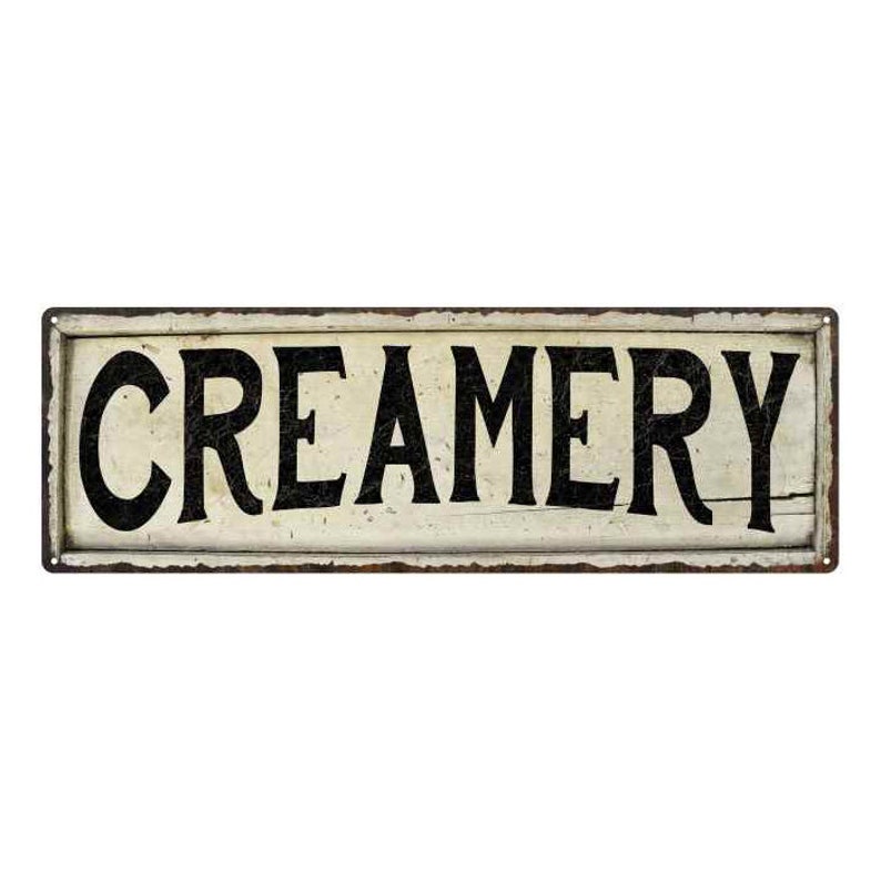 Creamery Sign Dairy Chic Vintage Looking Decor Farmhouse - Etsy