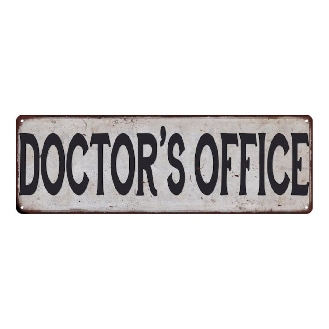 DOCTOR'S OFFICE Sign, Vintage Looking Rustic Doctor Sign, Clinic ...