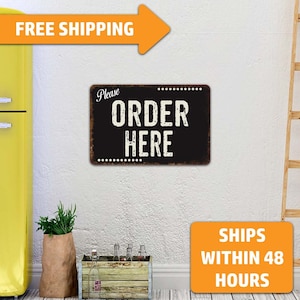 Please Order Here Sign, Restaurant Sign, Food Order Sign, Togo Food ...