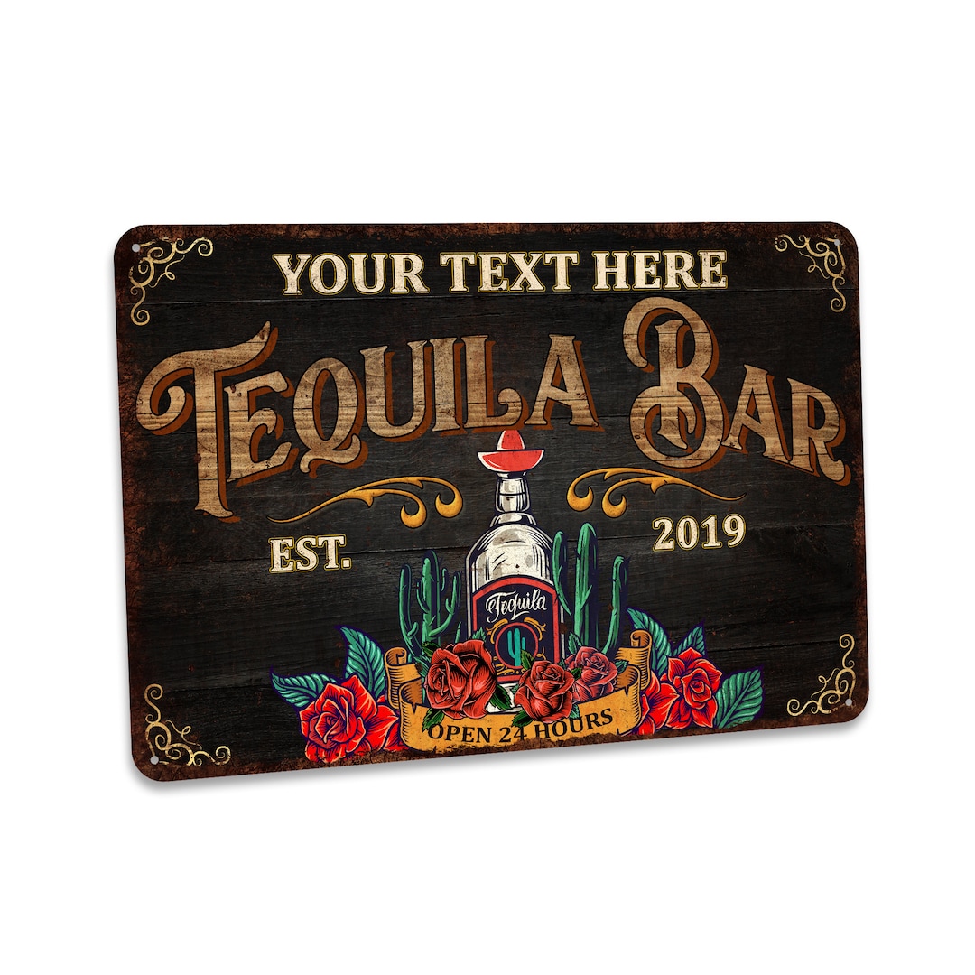 Custom Tequila Sign, Personalized Gifts, Tequila Gifts, Tequila Lover ...