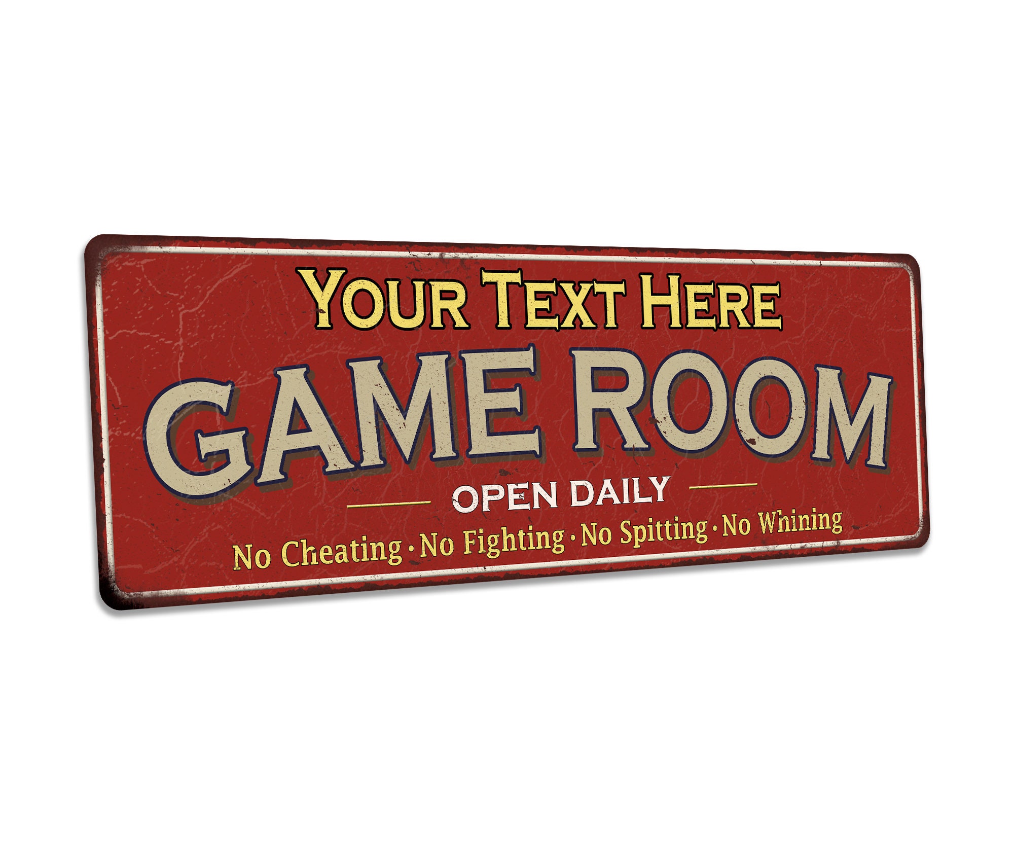 Personalized Game Room Sign Game Room Decor Vintage Looking - Etsy