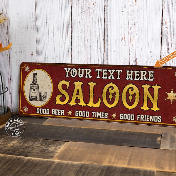Wood Saloon Sign - Etsy