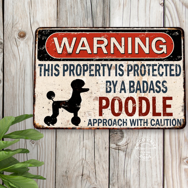Poodle Sign - Etsy