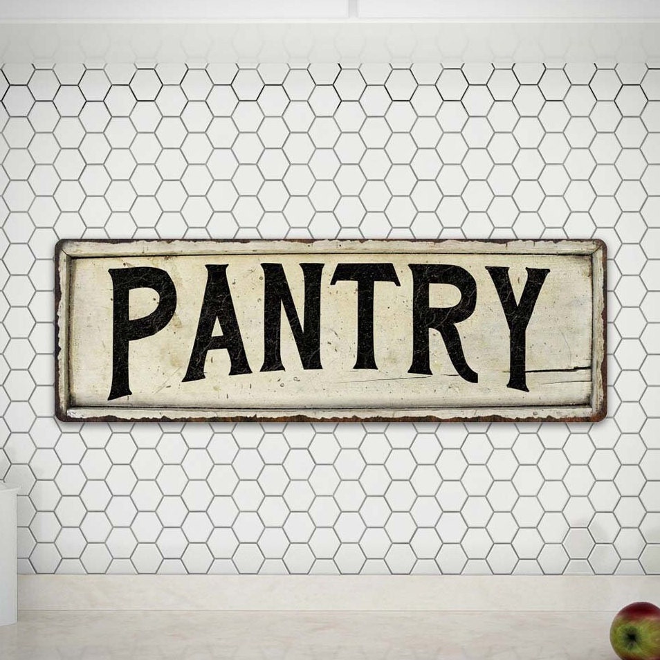 Pantry Sign Rustic Kitchen Decor Vintage Looking Farmhouse - Etsy