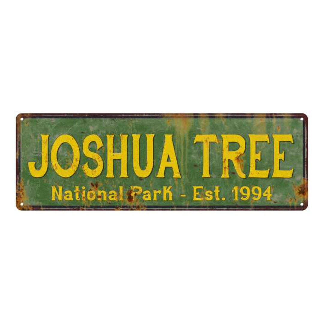Joshua Tree Sign, Joshua Tree National Park Rustic Sign, Cabin Wall ...