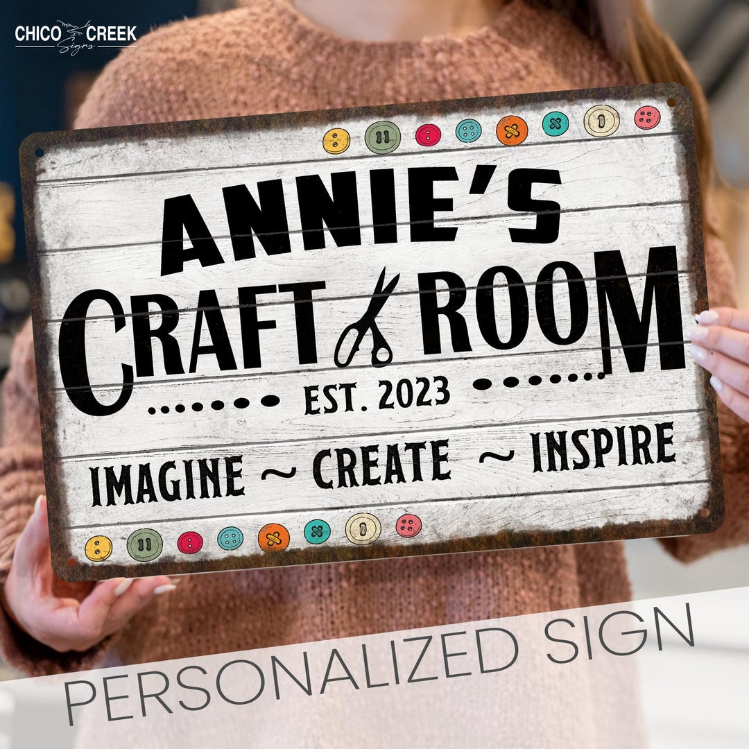 Custom Craft Room Sign, Craft Room Decor, Gift for Her, Mothers Day ...