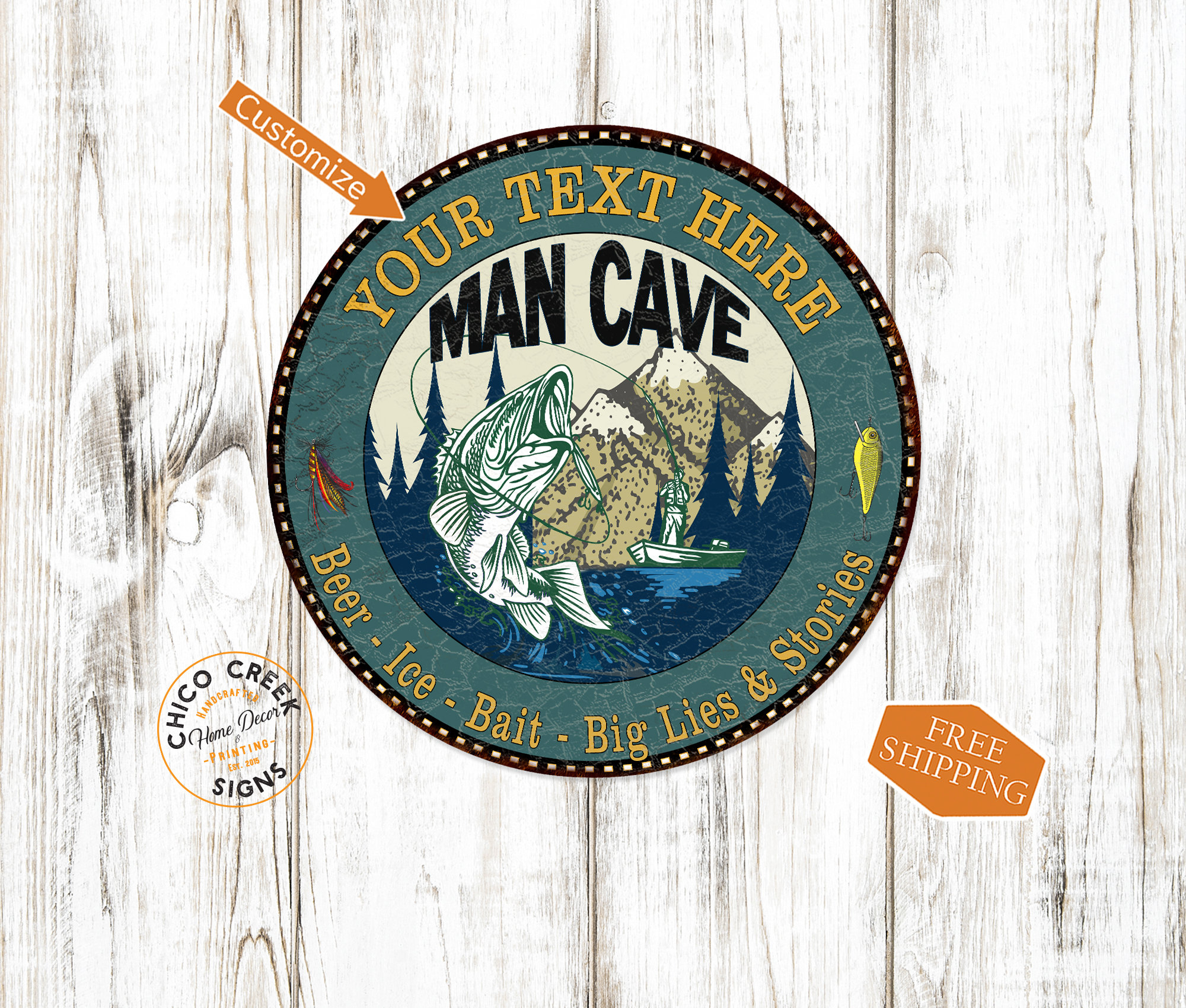 Hunting Man Cave Signs