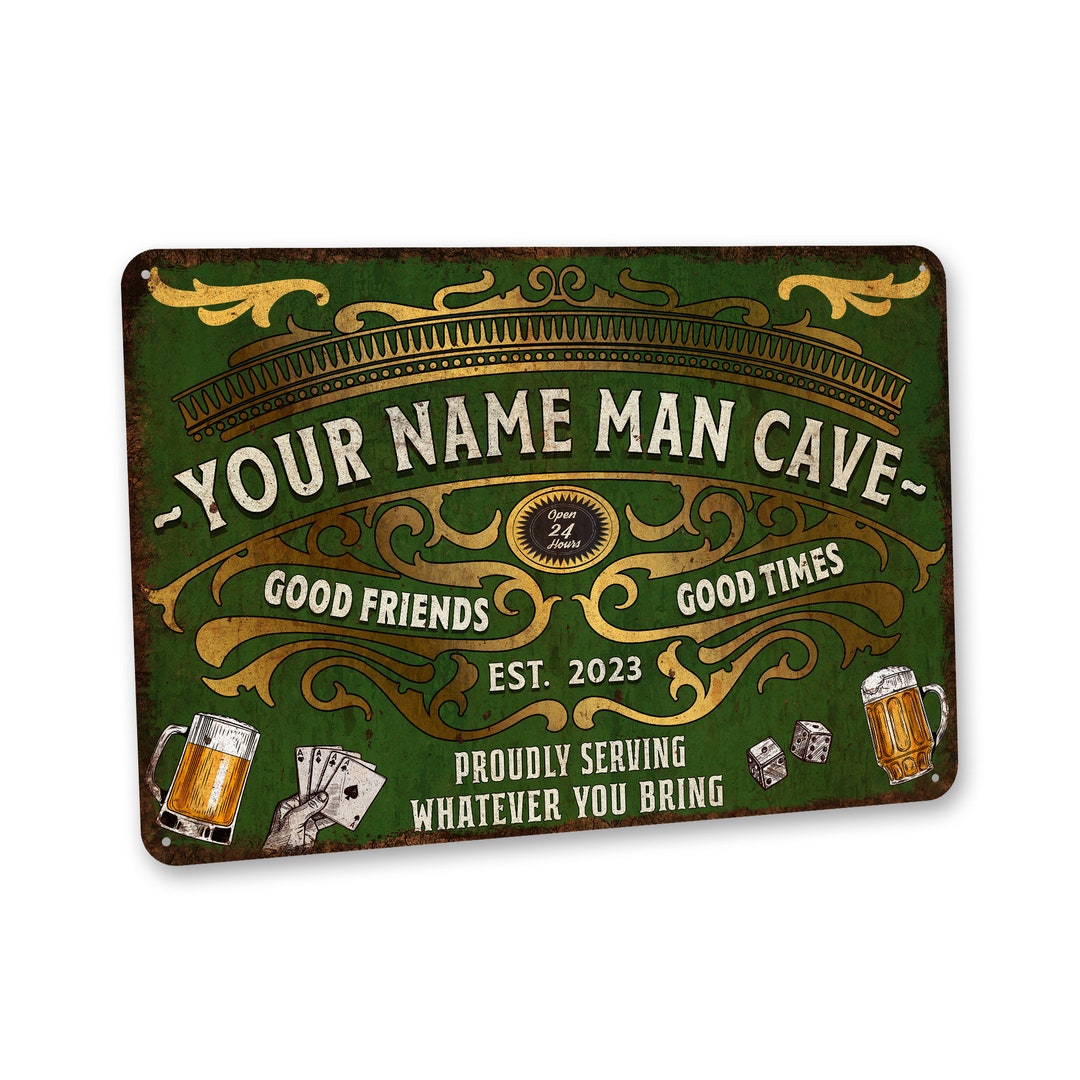 Personalized Man Cave Sign Man Cave Gift Man Cave Decor Home - Etsy