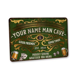 Personalized Man Cave Sign, Man Cave Gift, Gift for Him, Fathers Day ...