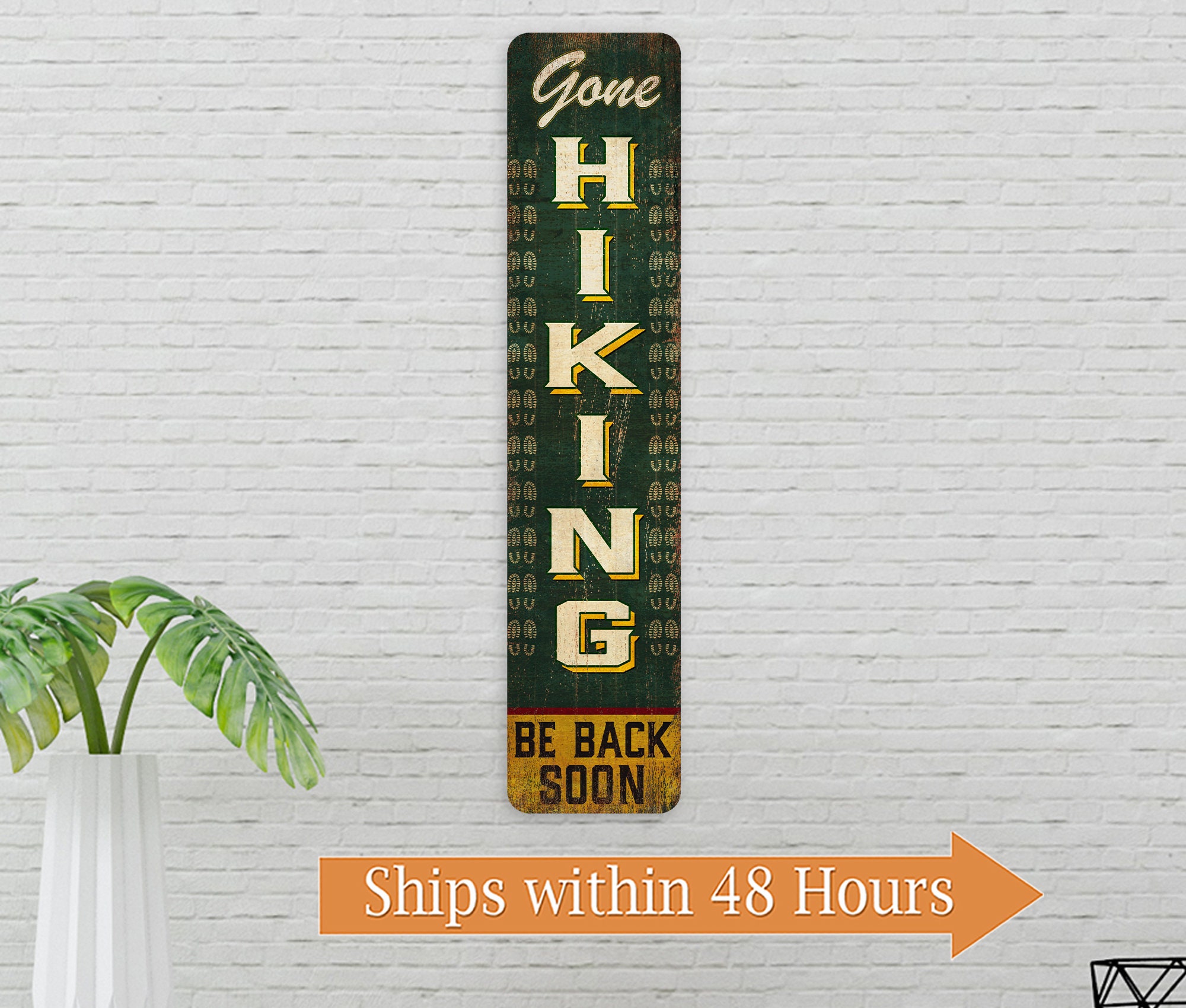 Gone Hiking Sign Cabin Decor Camping National Park - Etsy