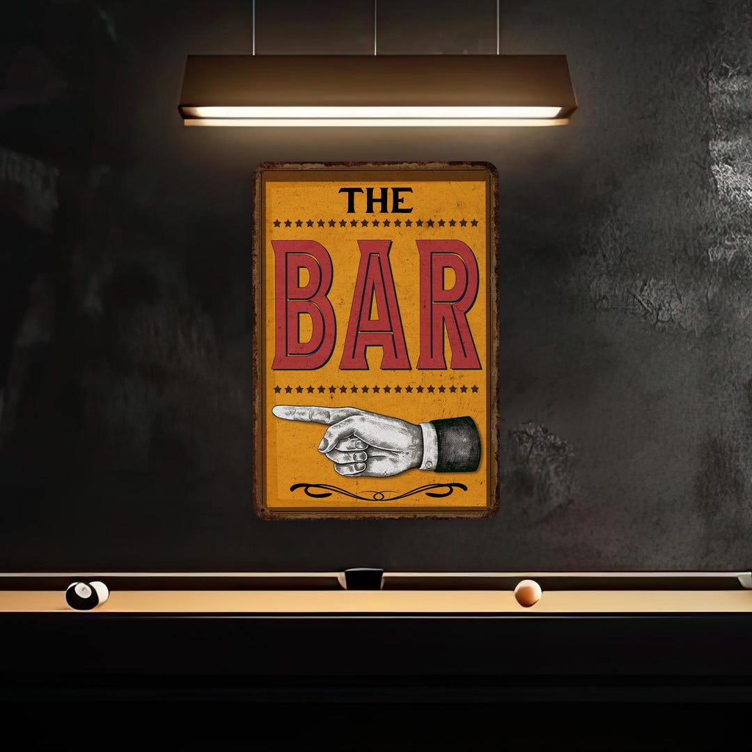 Bar Sign, the Bar Sign, Bar Gift, Gift for Him, Fathers Day Gift, Gift ...