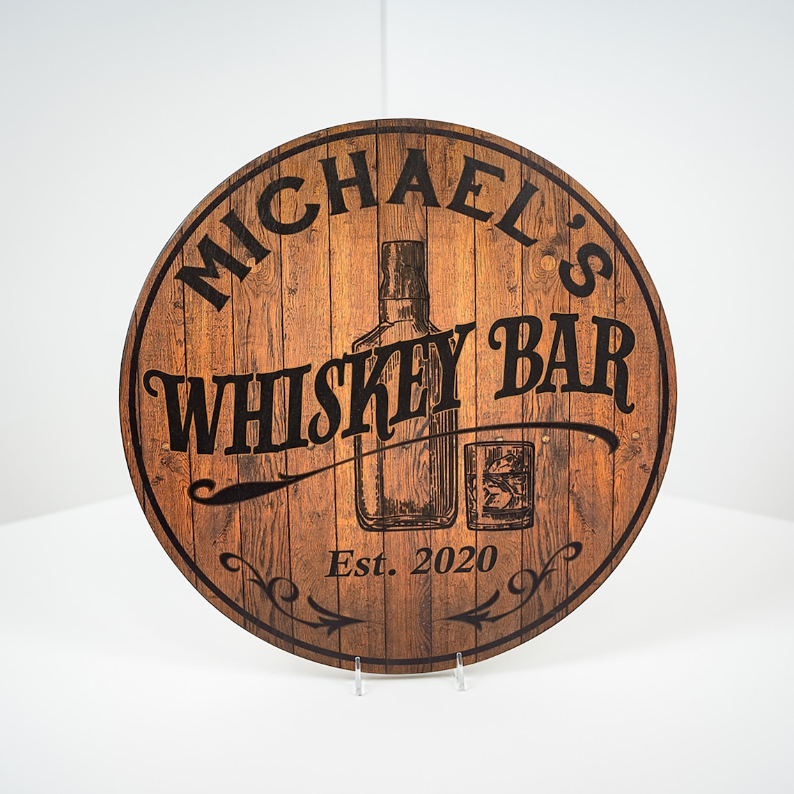 Personalized Whiskey Bar Sign Wood Signs Pub Bar Man Cave Wall - Etsy