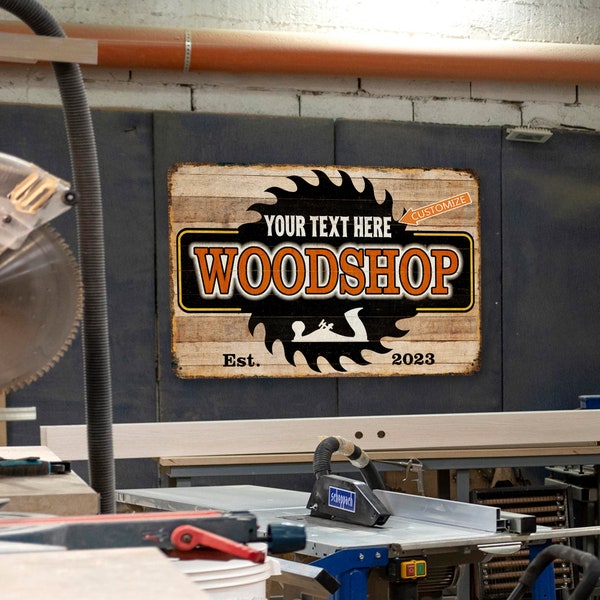 Custom Woodshop Sign - Etsy