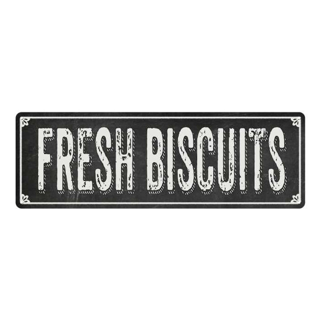 Diner Decor Sign, Fresh Biscuits Sign, Shabby Chic Diner Sign, Cafe ...
