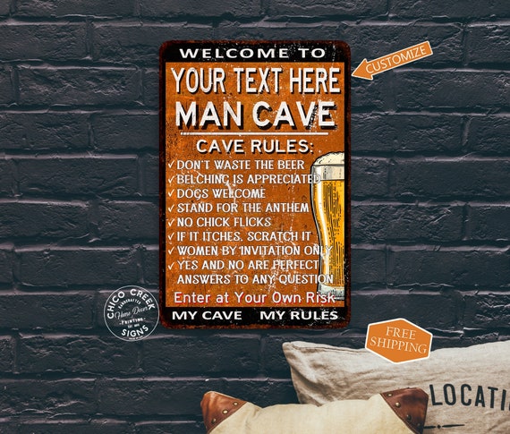 Personalized Woman Cave Signs